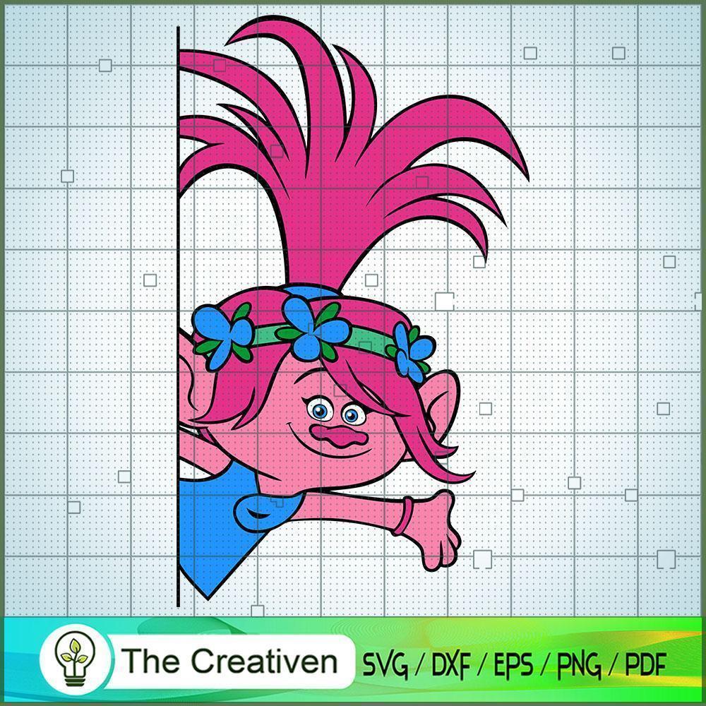 Cute Pose Pink Poppy SVG, Trolls SVG, Funny SVG, Cartoon SVG - Premium ...