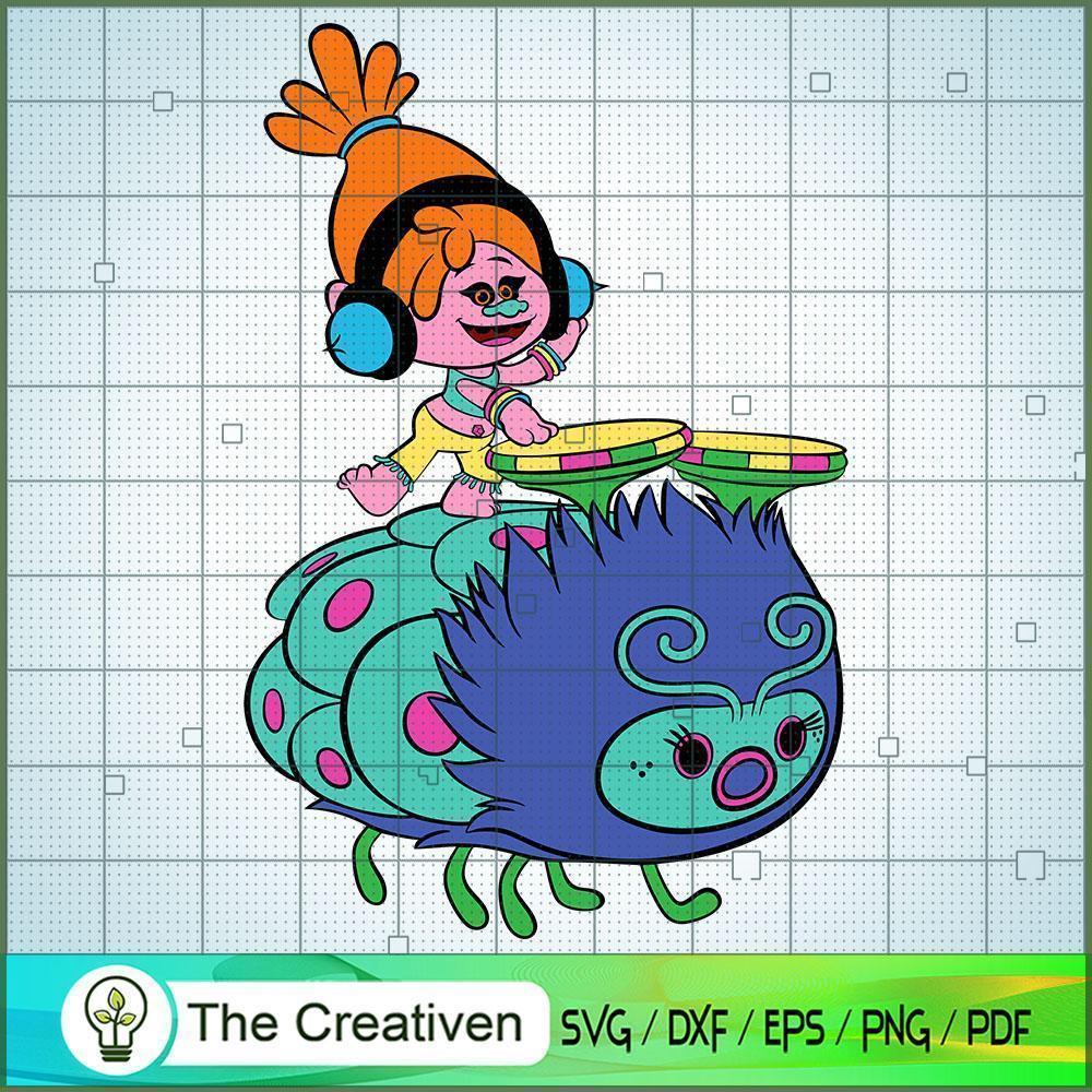Cute Face DJ Suki SVG, Trolls SVG, Funny SVG, Cartoon SVG - Premium ...