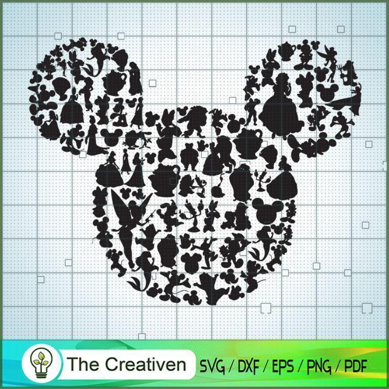 Mickey Yellow Flower SVG, Mickey And Minnie SVG, Flower SVG, Disney SVG ...