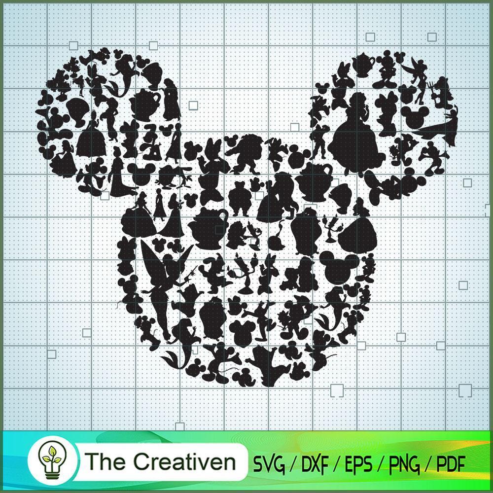 Mickey Swirls SVG, Mickey SVG, Cartoon SVG, Disney SVG - Premium ...