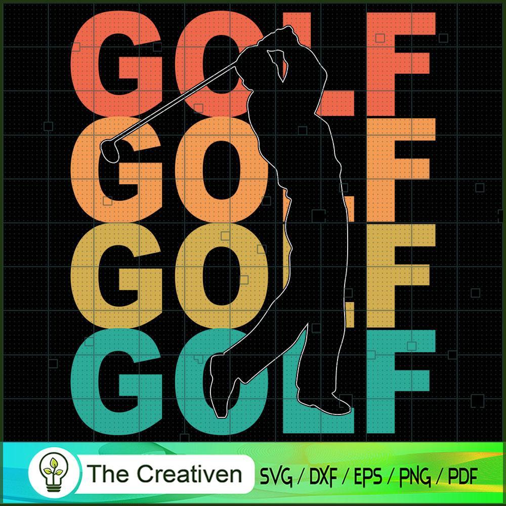 Retro Vintage Golfing SVG, Play Golf SVG, Golfer SVG, Golf Ball SVG ...