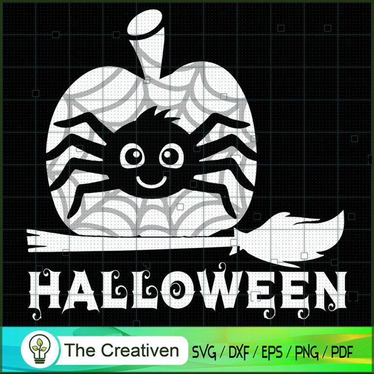 Spooly Pumpkin Halloween SVG, Spooly SVG, Halloween SVG - Premium ...