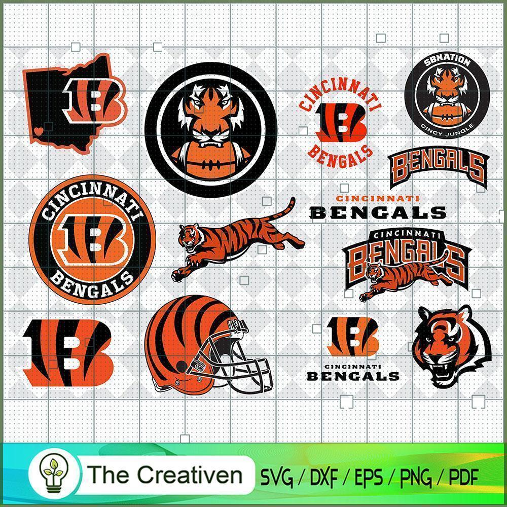Bengals With Skyline, Cincinnati Bengals SVG, Superbowl SVG - Premium ...