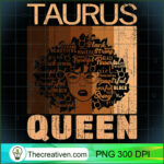 Taurus Zodiac Taurus Queen I Have 3 Sides PNG, Afro Women PNG, Taurus ...