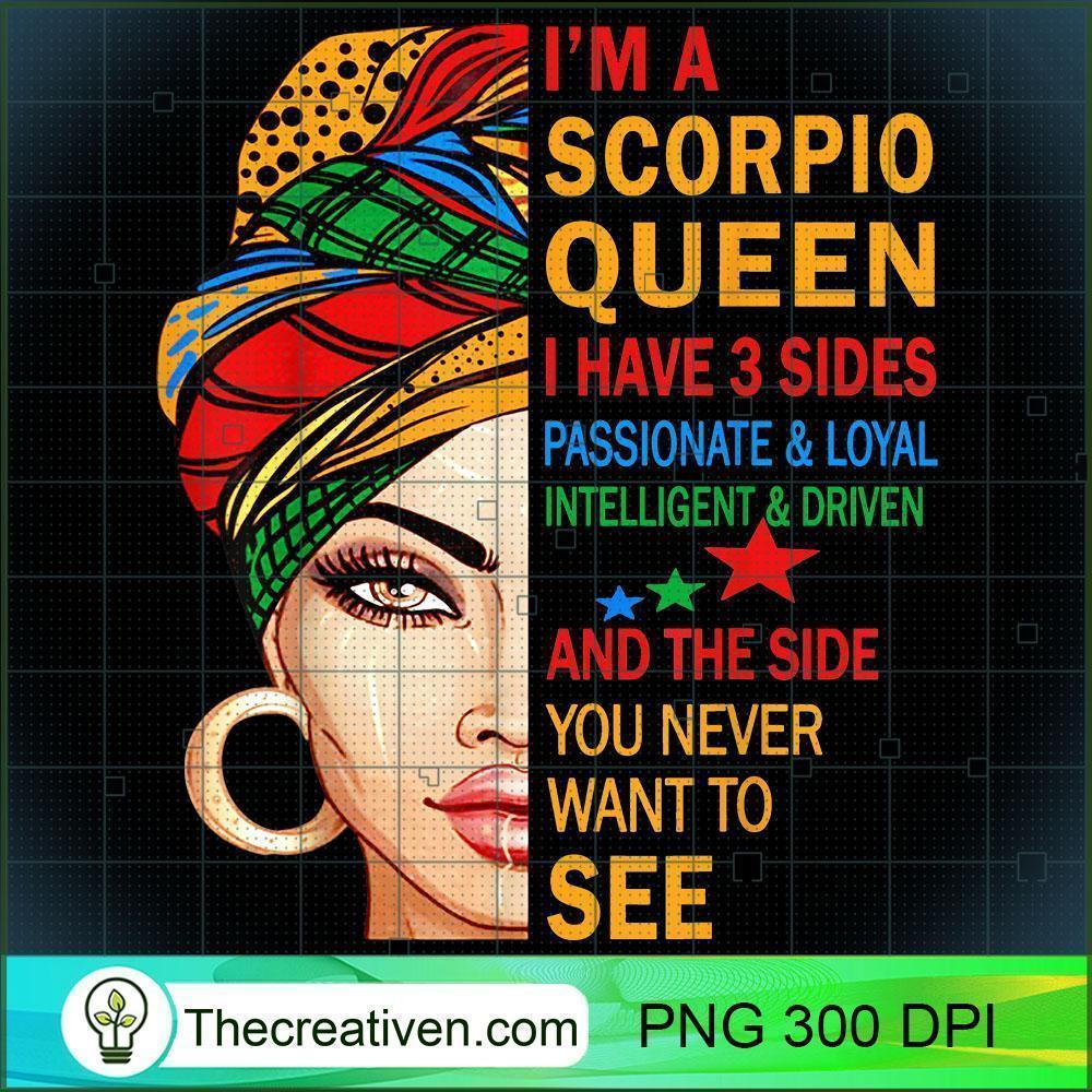 Womens Scorpio Girl Womens Purple Afro Queen Black Zodiac PNG, Afro ...