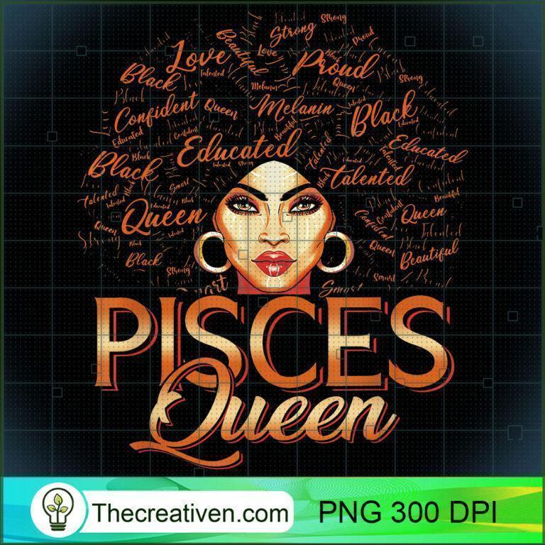 Black Women Afro Hair Art Pisces Queen PNG, Afro Women PNG, Pisces ...