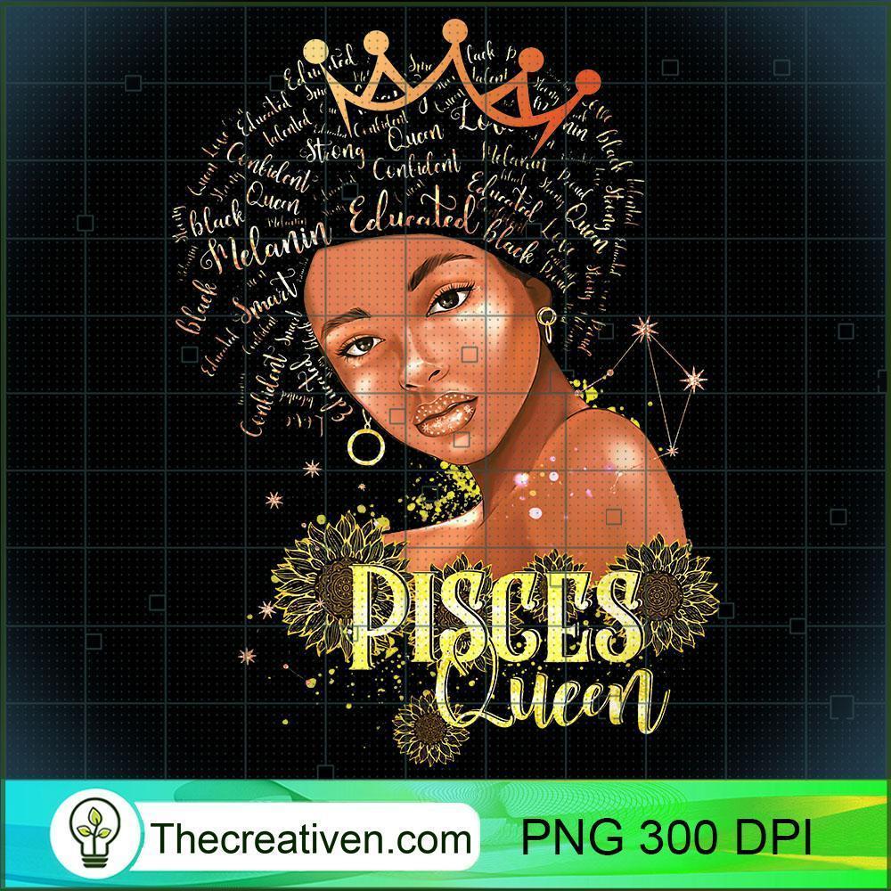 Pisces Queen Black Girl PNG, Afro Women PNG, Pisces Queen PNG, Black ...