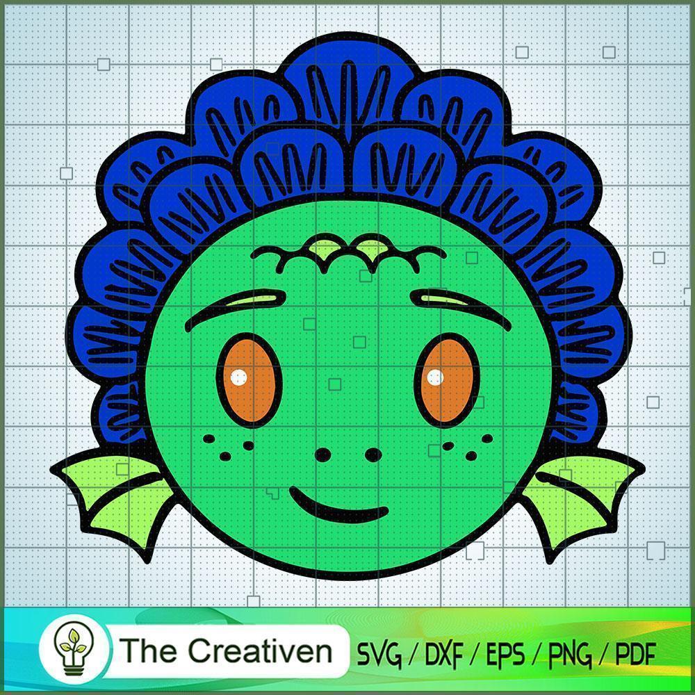 Daniela Paguro Color And Outline Face SVG, Luca SVG, Cartoon SVG ...