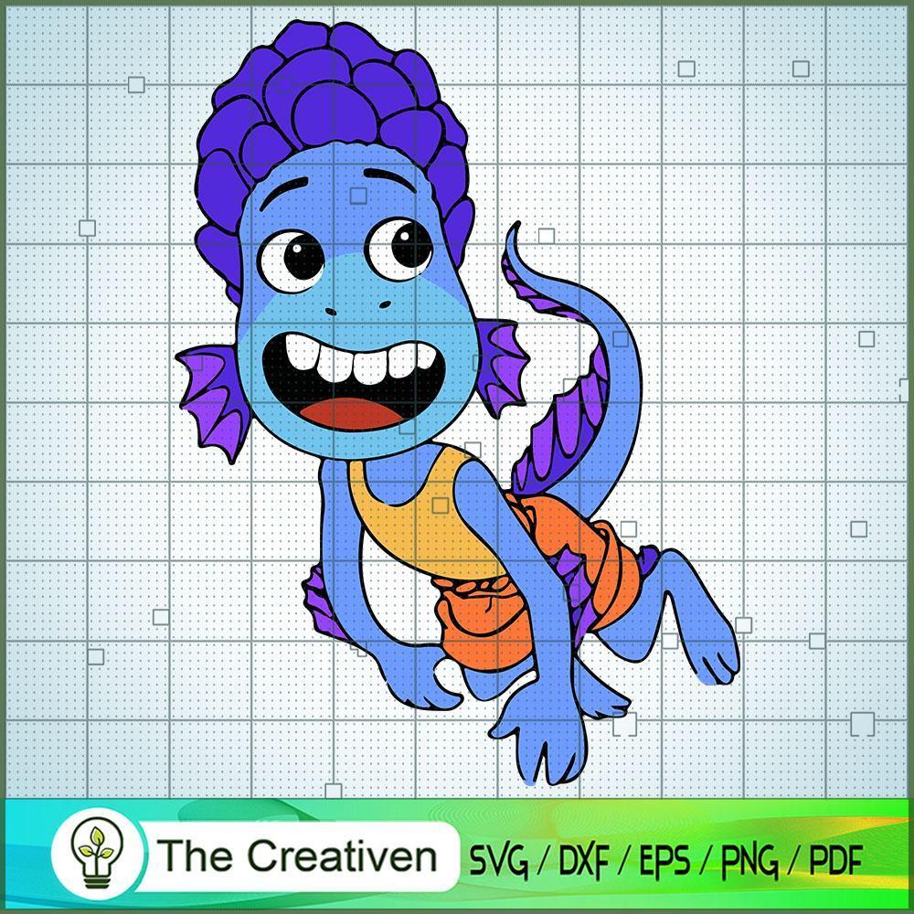 Funny Face Luca Fish SVG, Luca SVG, Cartoon SVG - Premium & Original ...