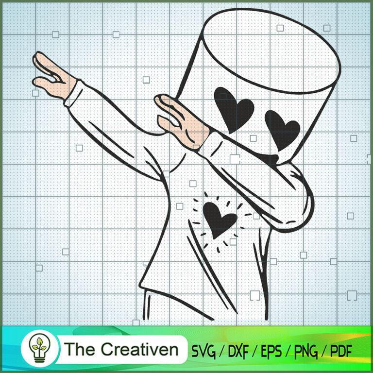 Marshmello DAB SVG, Marshmello SVG, DJ SVG, Producer SVG - Premium ...