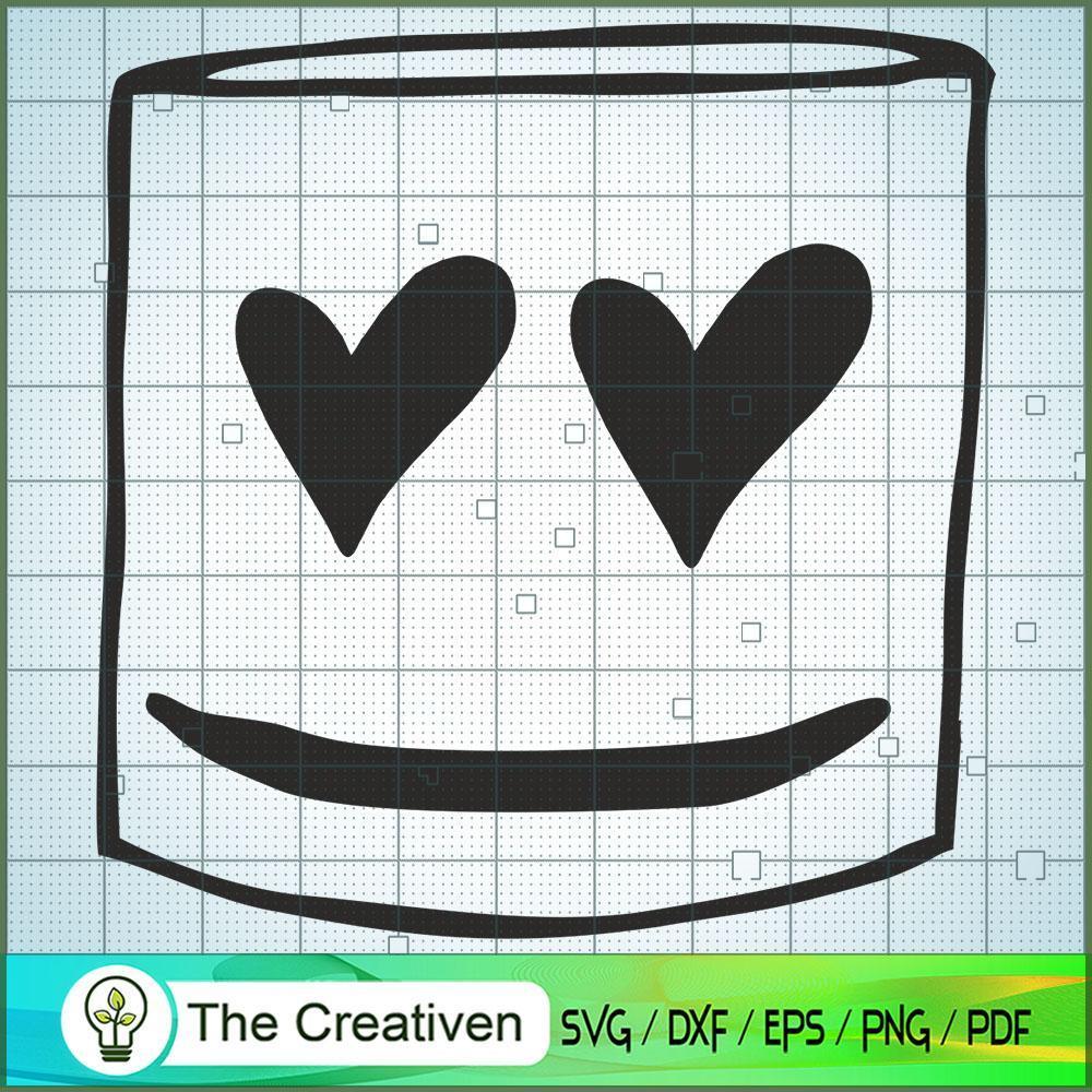 Marshmello Hat SVG, Marshmello SVG, DJ SVG, Producer SVG - Premium ...