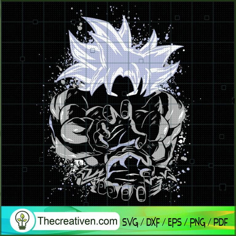 Son Goku Ultra Instinct Fighting SVG, Dragon Ball SVG, Goku SVG ...