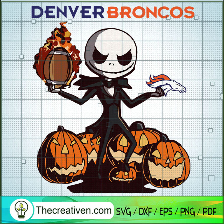 Jack Denver Broncos SVG, Jack Sports Pumpkin SVG, Jack Halloween SVG ...