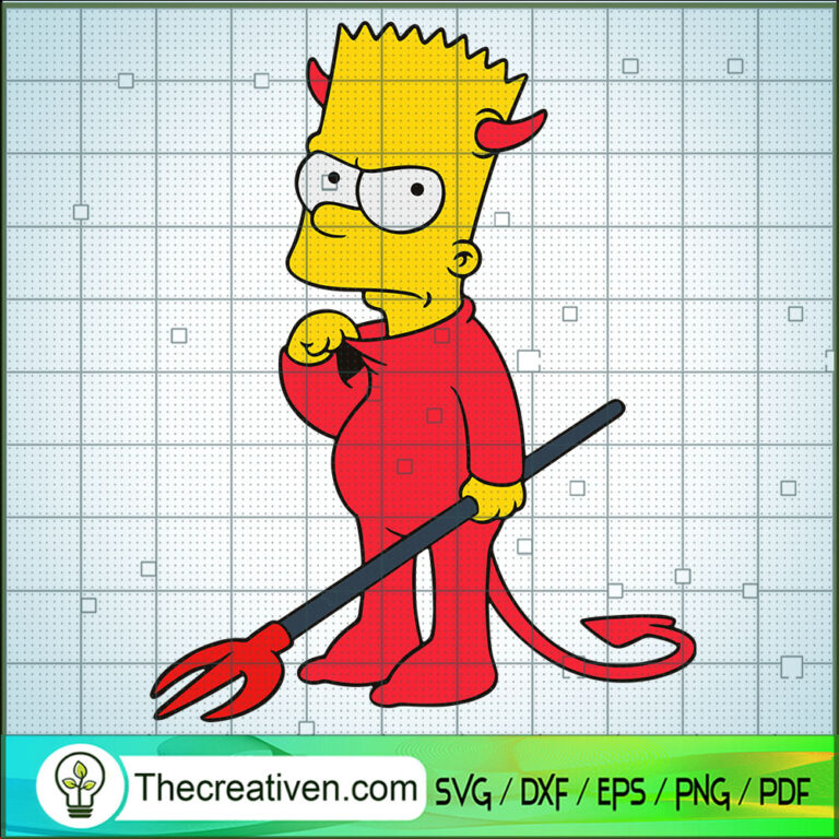 The Simpson Devil SVG, Simpson Halloween SVG, Devil SVG - Premium ...