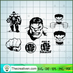 The Incredible Hulk Bundle SVG, Hulk SVG, Avengers SVG - Premium ...