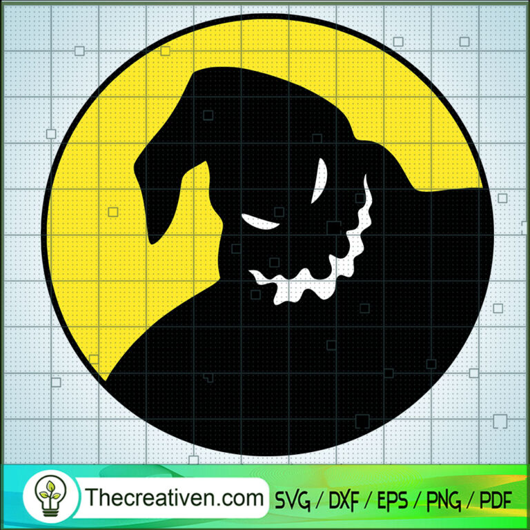 Scary Oogie Boogie Circle Logo SVG, The Nightmare Before SVG, Oogie ...