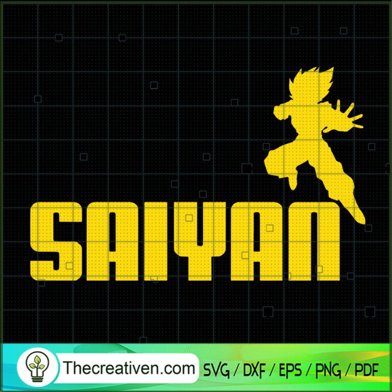 Saiyan Logo SVG, Goku Saiyan SVG, Dragon Ball Z SVG - Premium ...