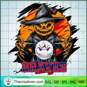 Atlanta Braves SVG, MLB SVG, Pumpkin SVG, Atlanta Braves Logo SVG ...