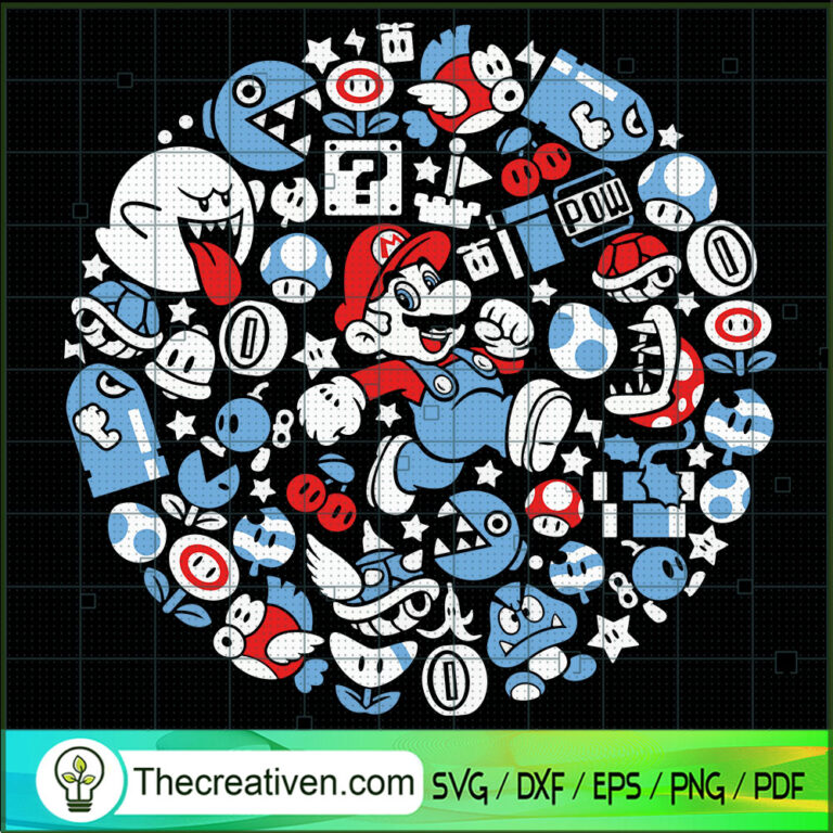 Super Mario Theme SVG, Mario SVG, Funny Game SVG - Premium & Original ...