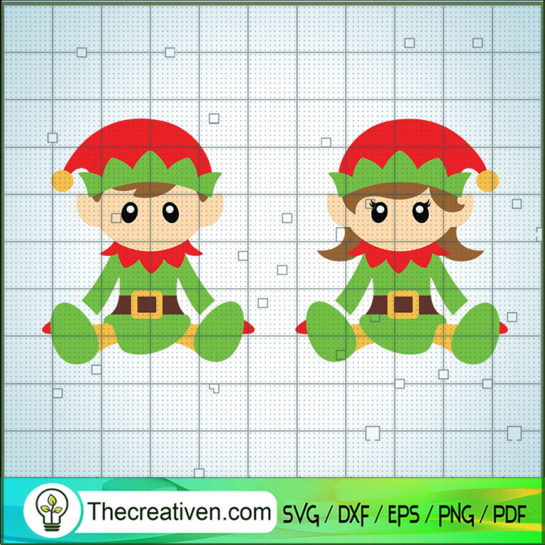 Elf Boy And Girl SVG, Elf Christmas SVG, Christmas Movie SVG - Premium ...