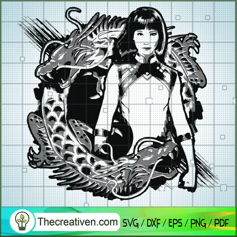 Xialing And Dragon SVG, Shang-Chi And The Legend Of The Ten Rings SVG ...