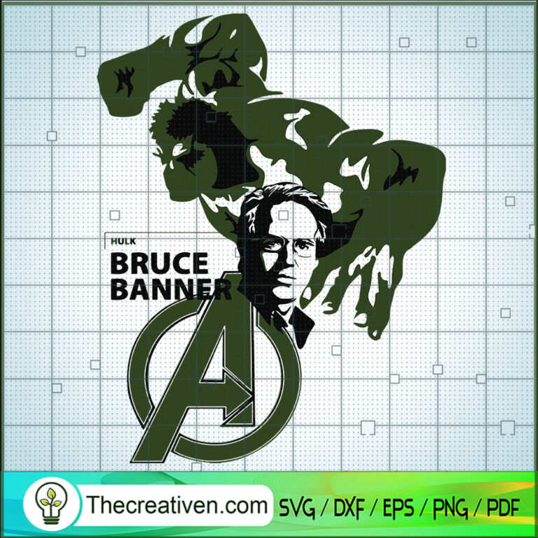 Hulk Bruce Banner SVG, Dr.Bruce SVG, Avengers SVG - Premium & Original ...