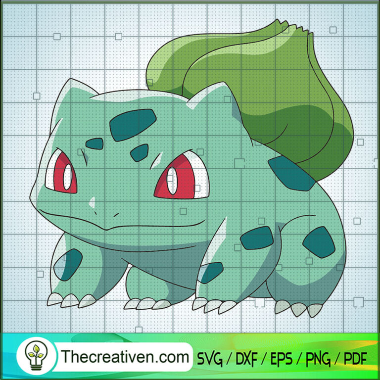 Bulbasaur Pokemon SVG, Pokemon Dex SVG, Pokemon Cartoon SVG - Premium ...