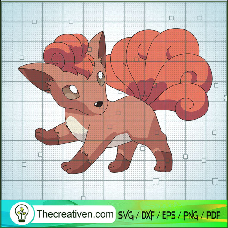 Vulpix Pokemon SVG, Pokemon Dex SVG, Pokemon Cartoon SVG - Premium ...