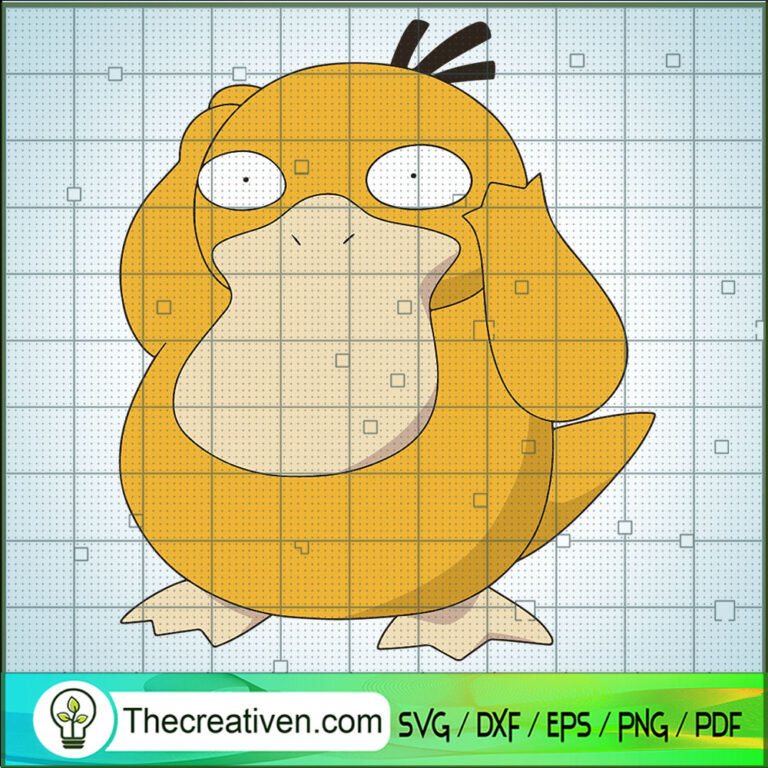 Psyduck Pokemon SVG, Pokemon Dex SVG, Pokemon Cartoon SVG - Premium ...