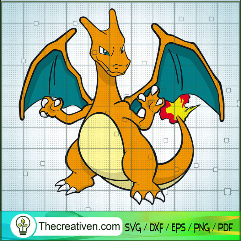 Charizard Angry Pokemon SVG, Pokemon Dex SVG, Pokemon Cartoon SVG ...
