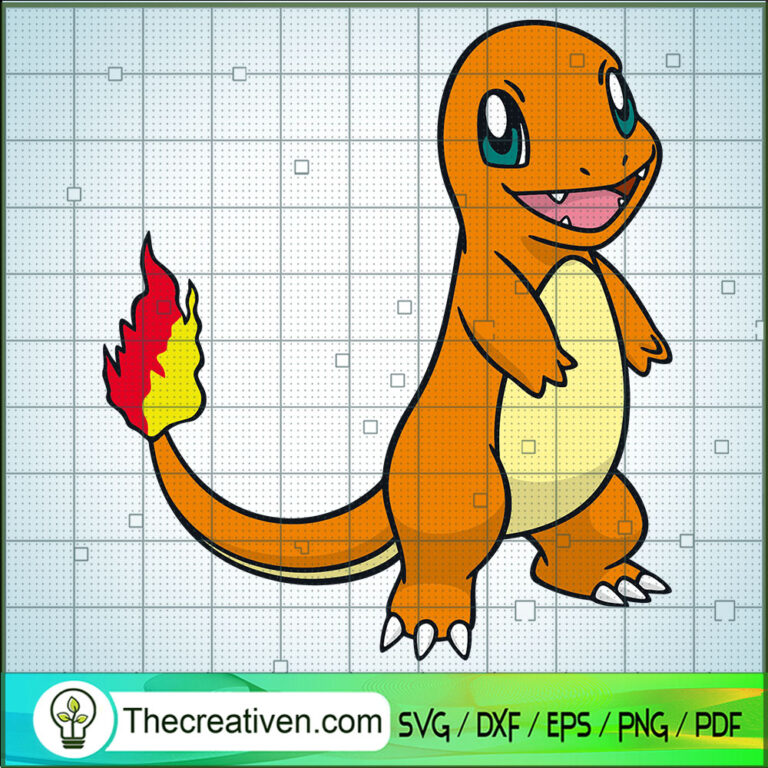 Charmander Pokemon SVG, Pokemon Dex SVG, Pokemon Cartoon SVG - Premium ...