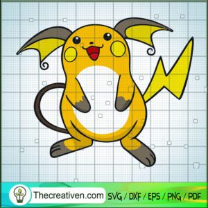 Funny Raichu Pokemon SVG, Pokemon Dex SVG, Pokemon Cartoon SVG ...