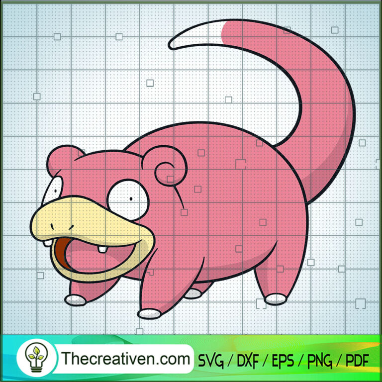 Slowpoke Pokemon SVG, Pokemon Dex SVG, Pokemon SVG - Premium & Original ...