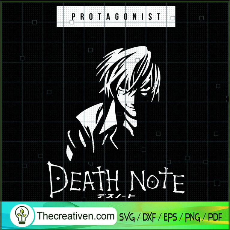 Death Note SVG, Japanese Manga SVG, Light Yagami SVG - Premium ...