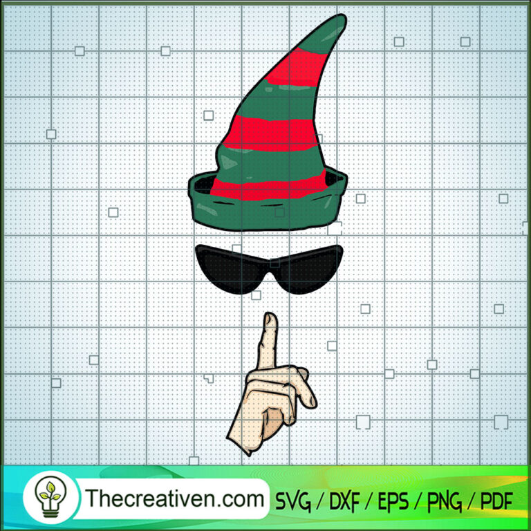 Santa Elf Christmas SVG, Undercover Elf SVG, Elf Christmas SVG ...