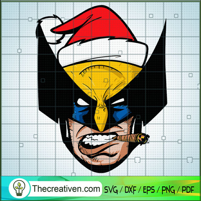 X-Men Logan Christmas SVG, Wolverine Marvel Santa SVG, Merry Christmas ...