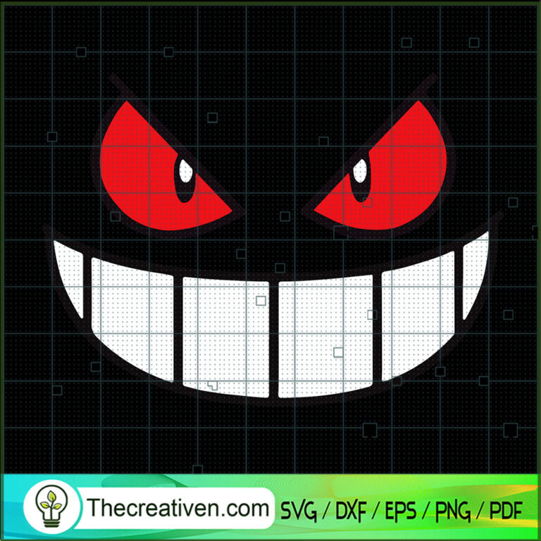 Gengar Ghost Poison Pokemon SVG, Pokemon Ball SVG, Pokemon SVG ...