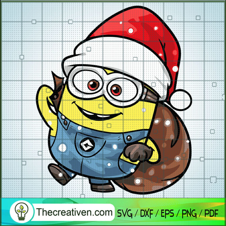 Minion Christmas SVG, Minion Elf Xmas SVG, Funny Christmas SVG ...
