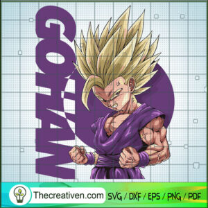 Gohan Super Saiyan SVG, Dragon Ball Super SVG, Son Gohan SVG - Premium ...