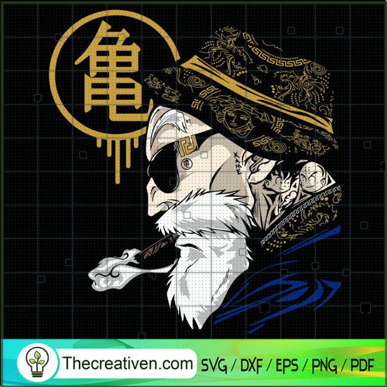 Luxury Master Roshi SVG, Muten Roshi SVG, Dragon Ball Z SVG - Premium ...