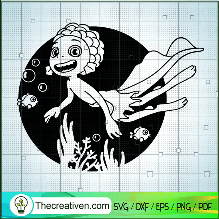 Luca Swim SVG, Luca Fish SVG, Disney Cartoon SVG - Premium & Original ...