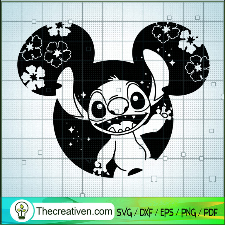 Stitch In Mickey Head SVG, Disney Stitch SVG, Cute Stitch SVG - Premium ...