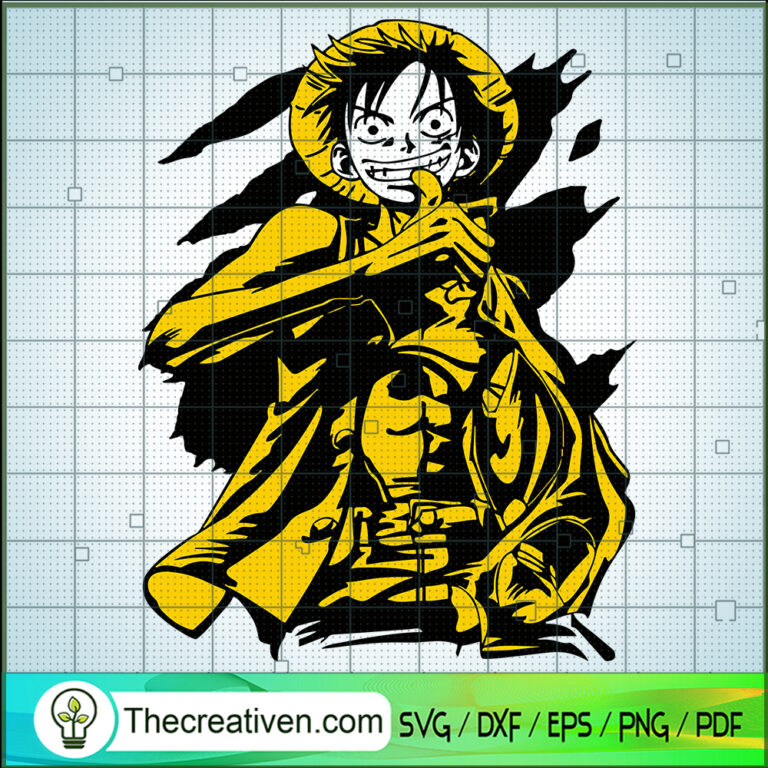 Monkey D.Luffy Characters SVG, One Piece SVG, Pirate SVG - Premium ...