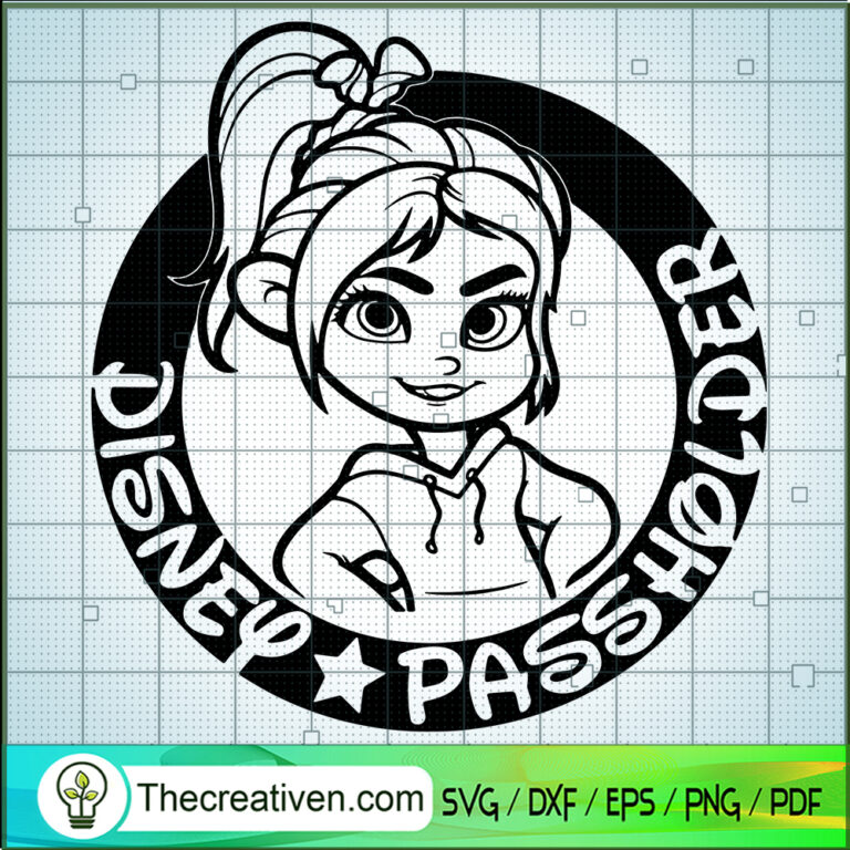 Vanellope Disney Passholder SVG, Walt Disney SVG, Disney Cartoon SVG ...