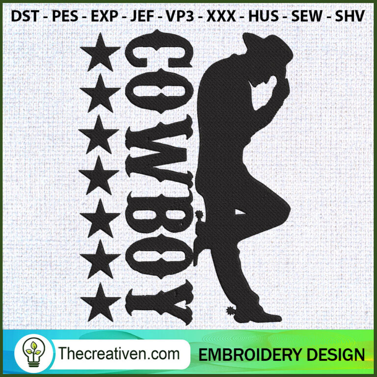Cowboy Five Star Embroidery Designs, Yellowstone Machine Embroidery ...