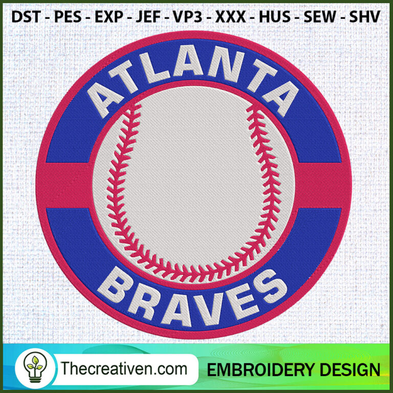 Atlanta Braves Logo Baseball Embroidery Designs, Atlanta Braves Machine ...