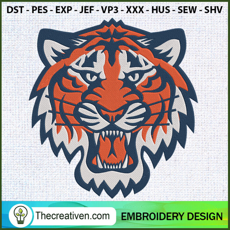 Tiger Logo Embroidery Designs, Detroit Tigers Machine Embroidery Design ...