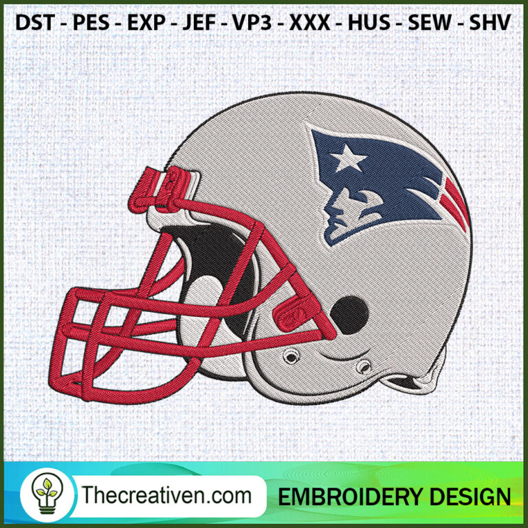 Helmet New England Patriots Embroidery Designs, New England Patriots ...