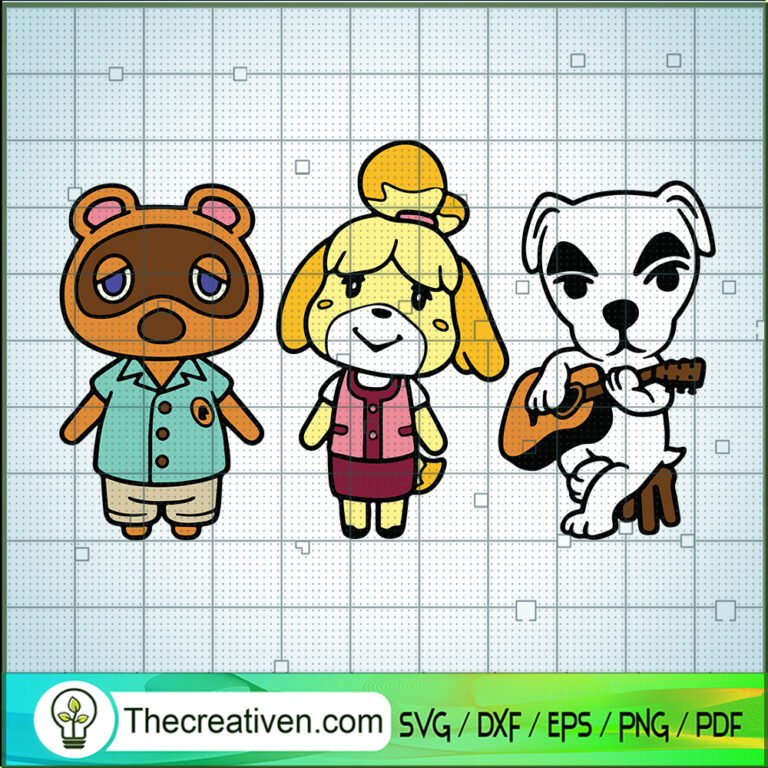 Animal Crossing Squad SVG, Tom Nook SVG, Crossing Animals SVG - Premium ...
