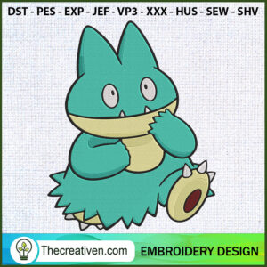 Munchlax Pokemon Embroidery Designs, Pokemon Machine Embroidery Design ...